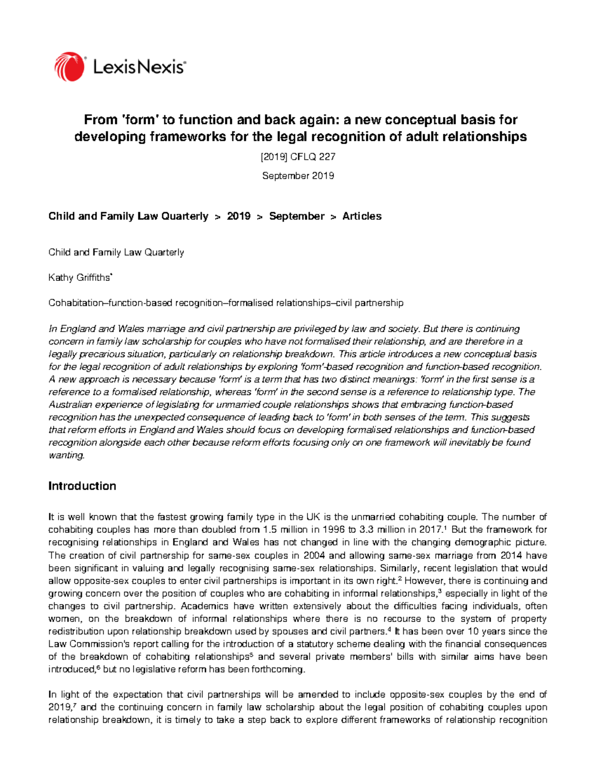 From 'form' to function and back again a new conc - But there is ...