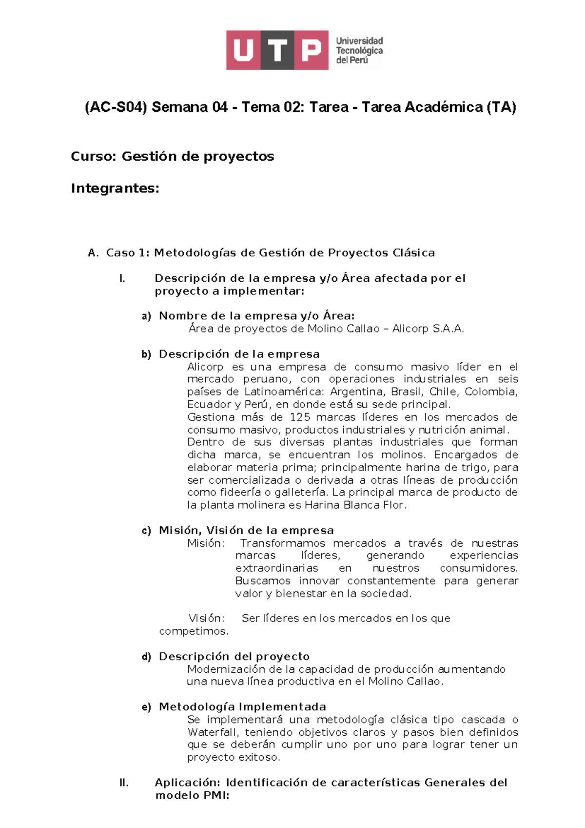 Tarea S4 Gestion - (AC-S04) Semana 04 - Tema 02: Tarea - Tarea ...