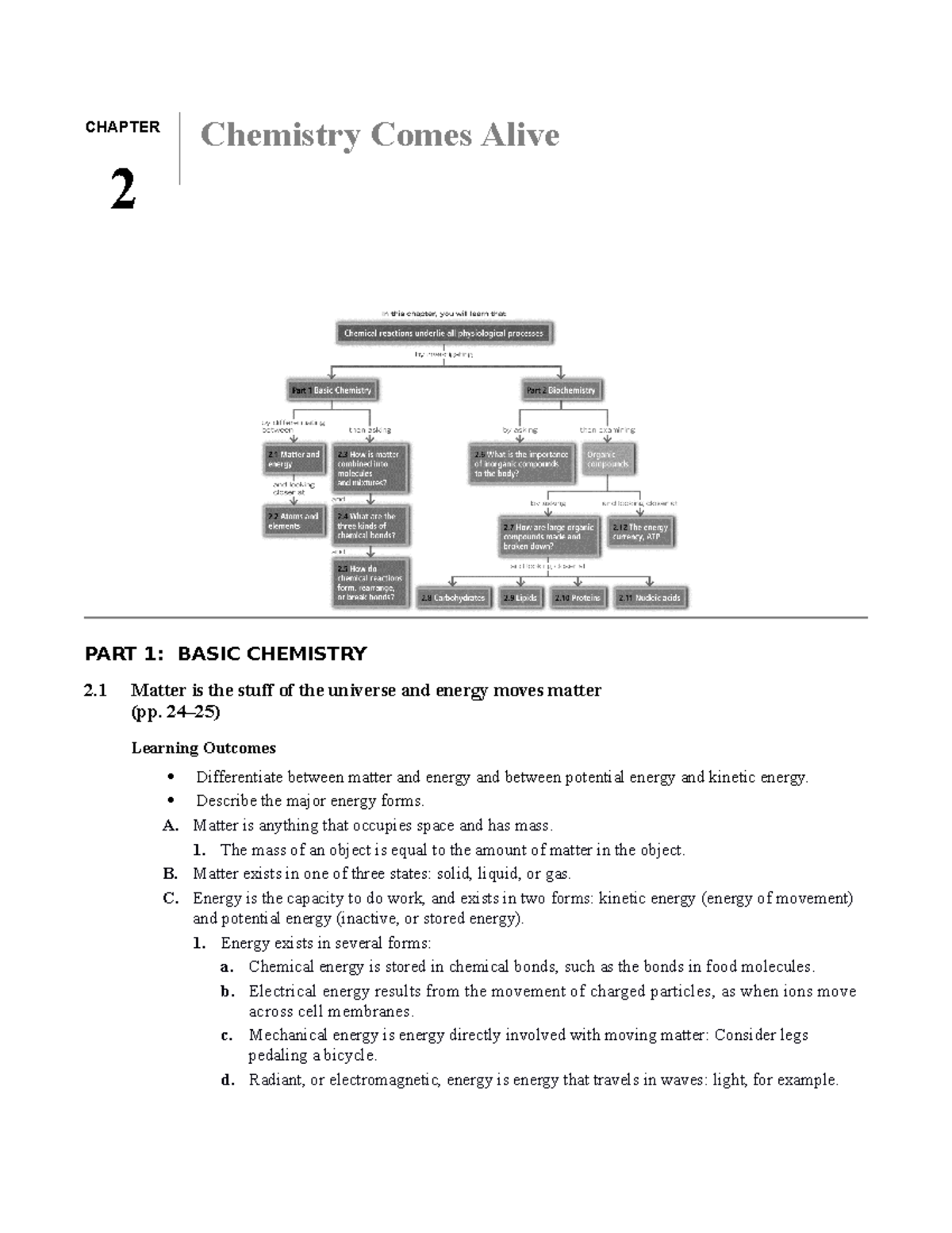 Chapter 2 Lecture Notes (Marieb Anatomy) - Chemistry Comes Alive PART 1 ...