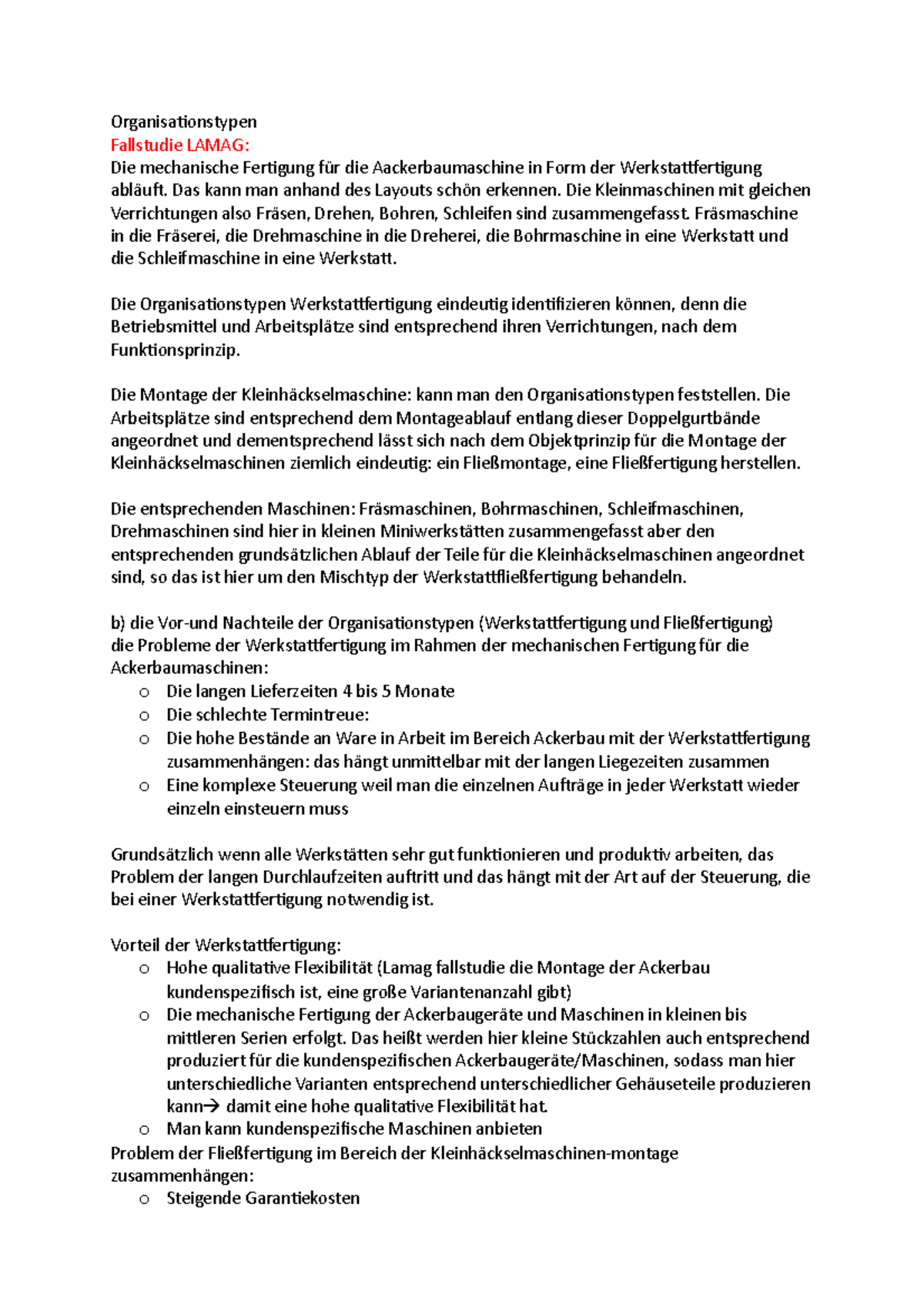 Organisationstypen - Fallsaufgabe bei Claudia Brumberg Wi22 LOG ...