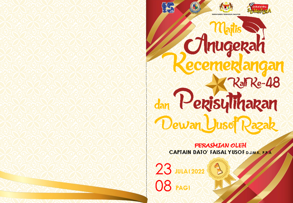 BUKU Program ( Lipat 2 ) HAC 48 berwarna - Hari Anugerah - PERASMIAN ...