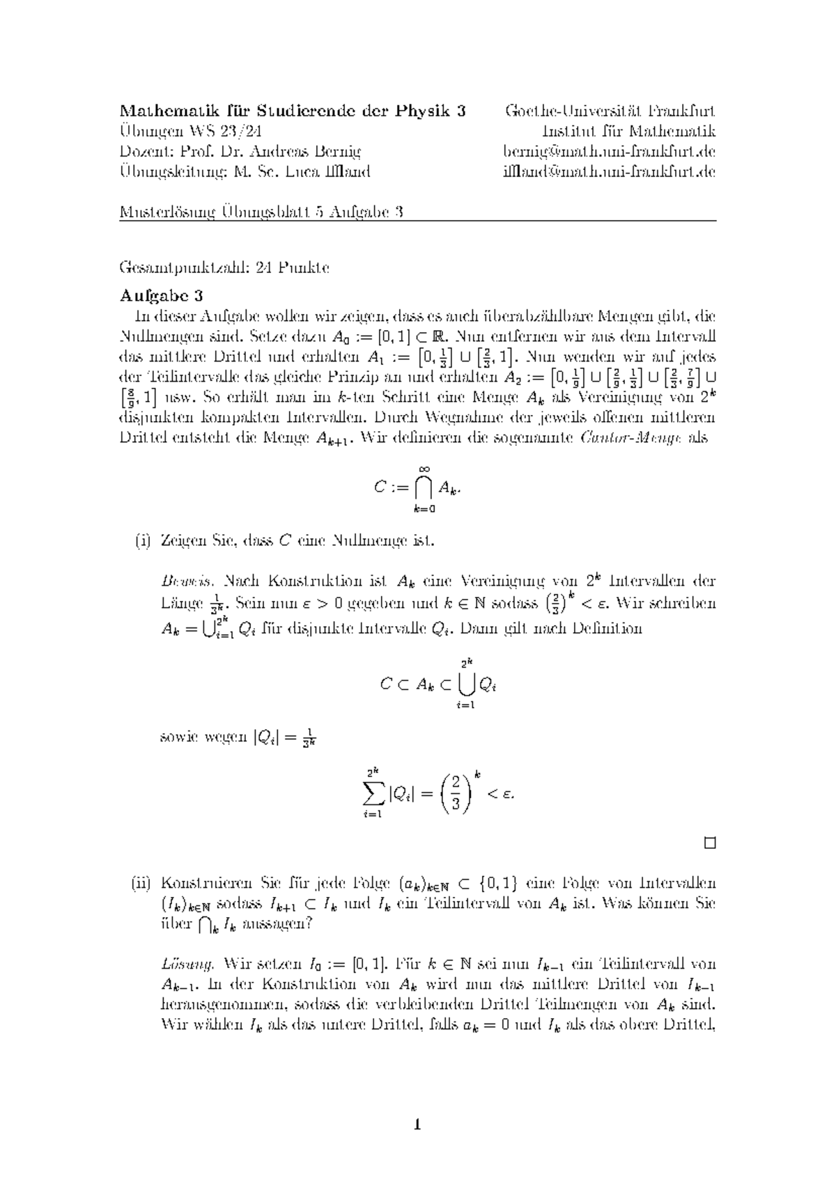 Musterlösung Blatt 5 Aufgabe 3 mfp3 2023 24 - Mathematik für ...