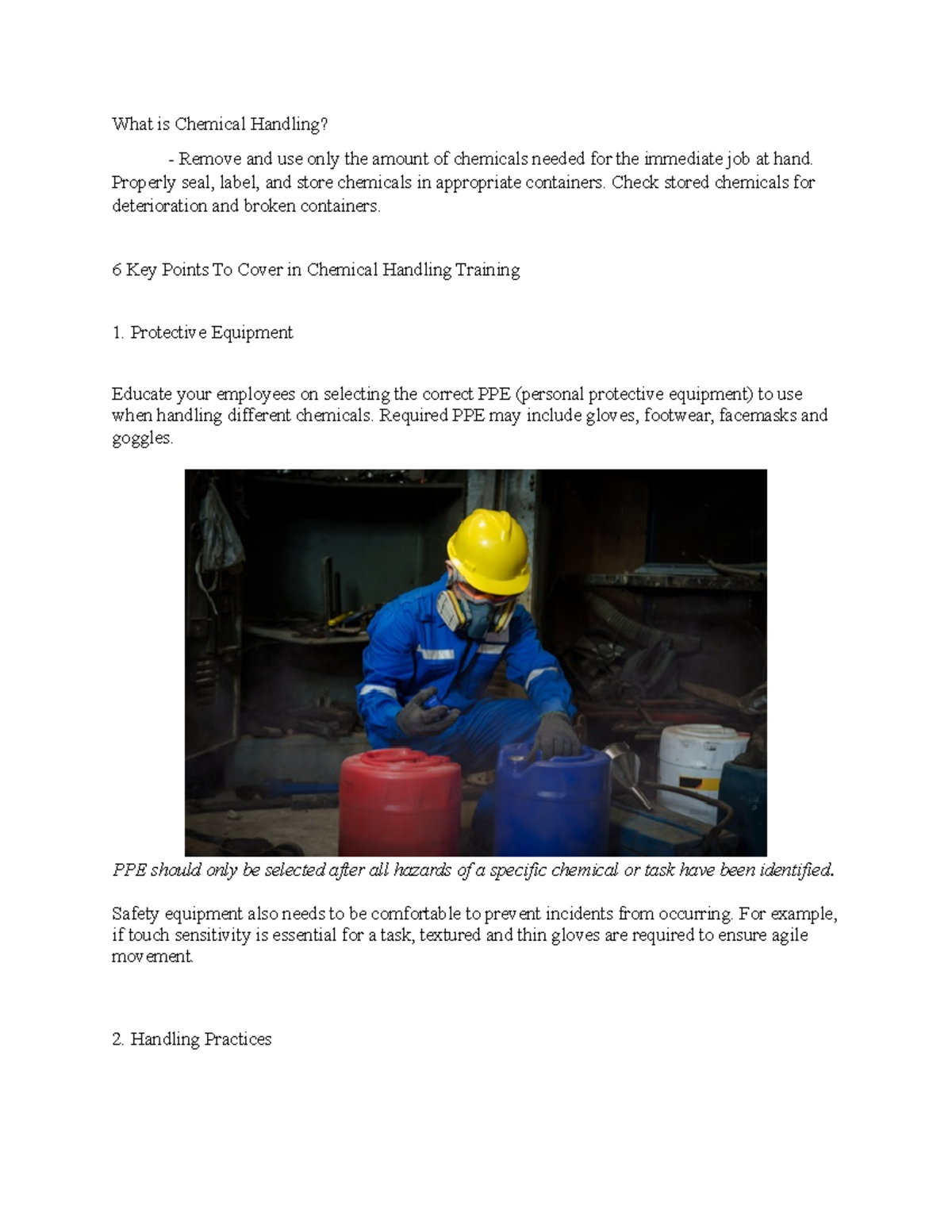 What is Chemical Handling - Properly seal, label, and store chemicals ...