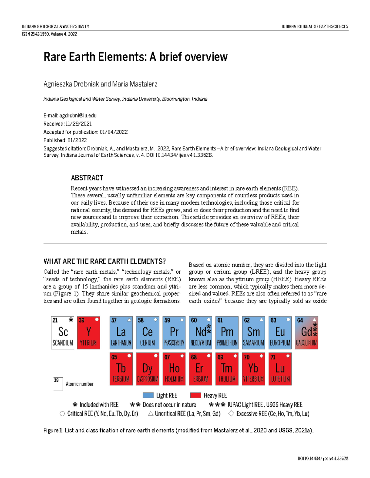 REE -INFO - Rare earth elements and uses - INDIANA GEOLOGICAL & WATER ...