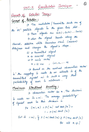 EC3491-Communication-Systems- Unit 1 - Communication Systems - Studocu