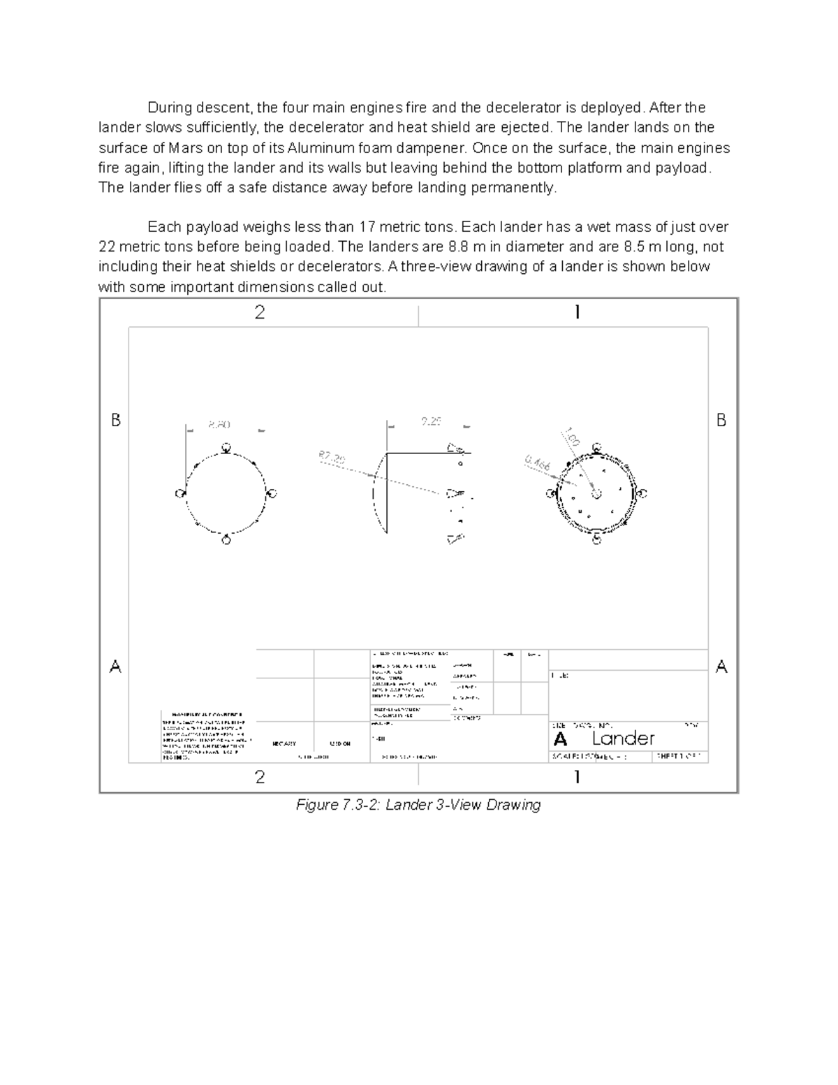 Part 61 - Final Report Part 61 - During descent, the four main engines ...