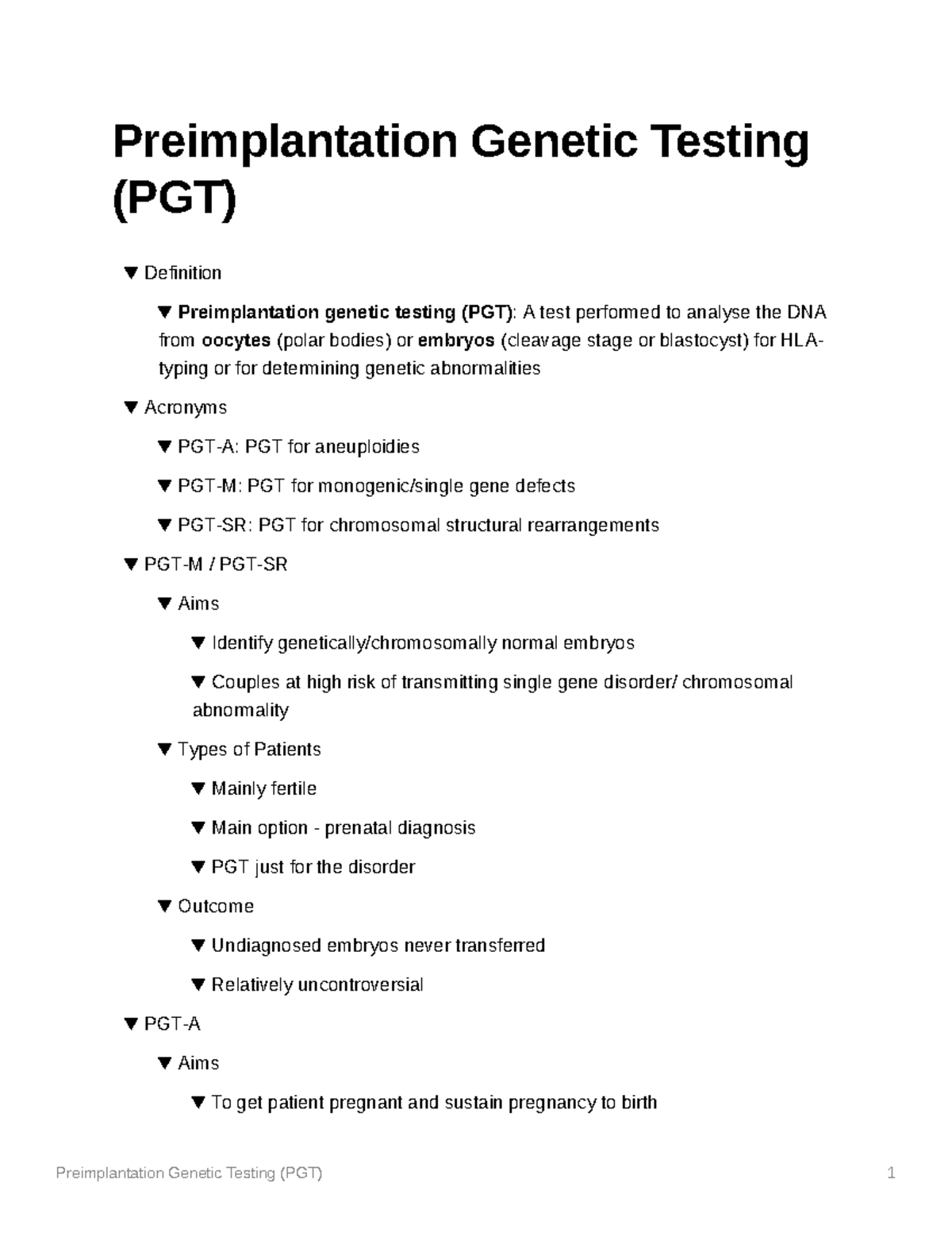 Preimplantation Genetic Testing (PGT) - Preimplantation Genetic Testing ...