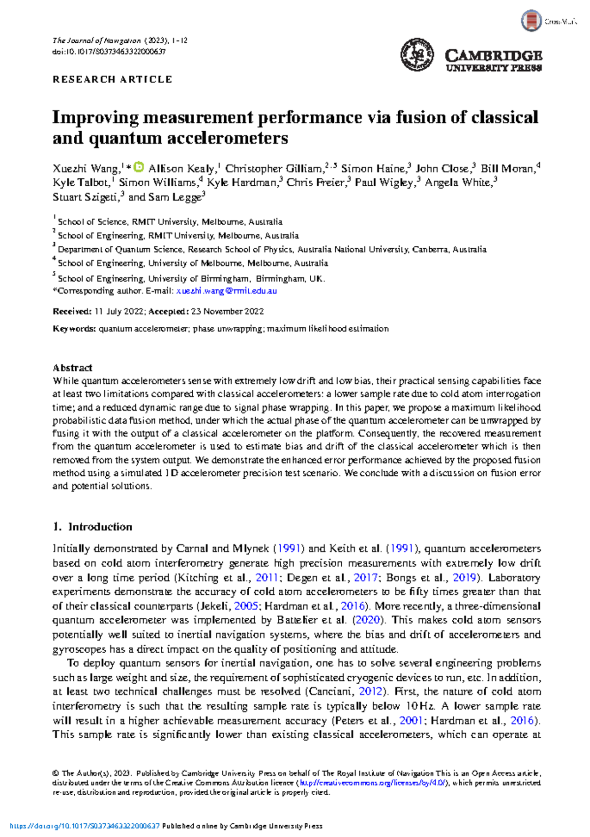 Improving measurement performance via fusion of classical and quantum ...