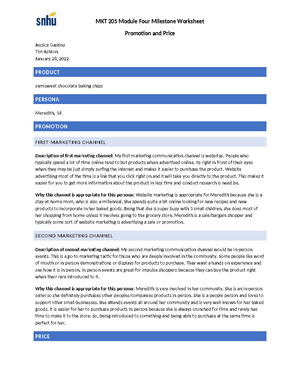 Module Six SWOT Analysis - 1 Jessica Gaskins Timothy Ashton MKT ...