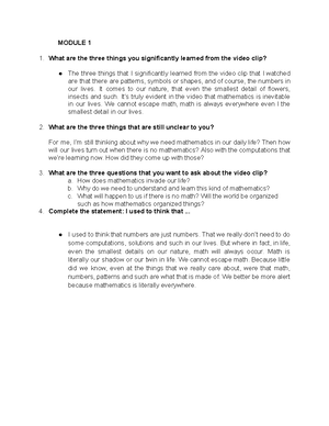 Module 5 Activity Guide - Answer the following problem completely. Show ...