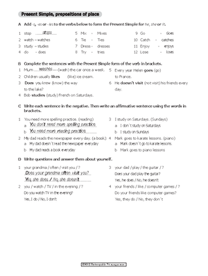 Ingles A1 - Ejercicios y practicas para Inglés nivel A1 - BOOKLET NO ...