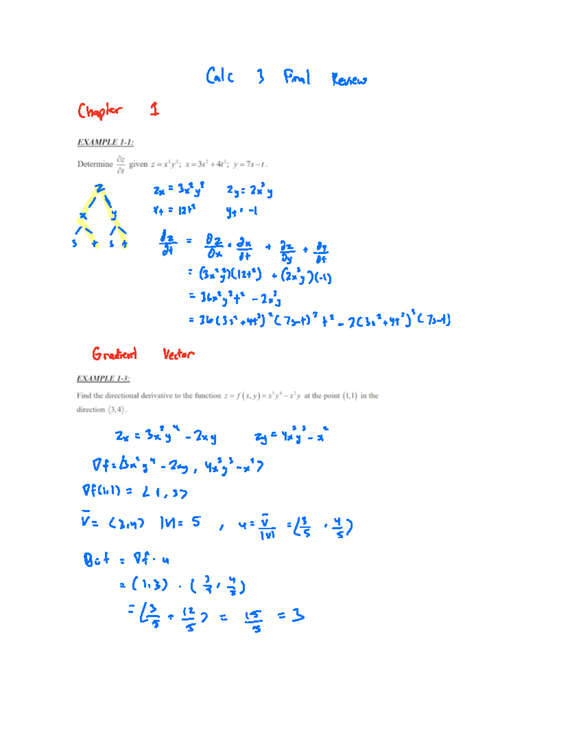 MAT 2322 Calc 3 Final Review - Calc 3 Final Review Chapter I 3 2 3 12th ...