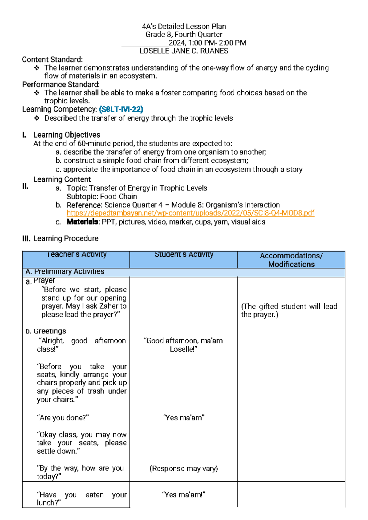 Inbound 7184566084702818428 - 4A’s Detailed Lesson Plan Grade 8, Fourth ...