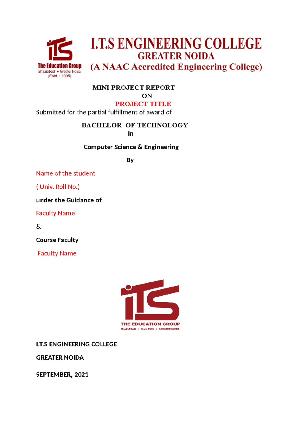 MINI Project Report chat - MINI PROJECT REPORT ON PROJECT TITLE ...