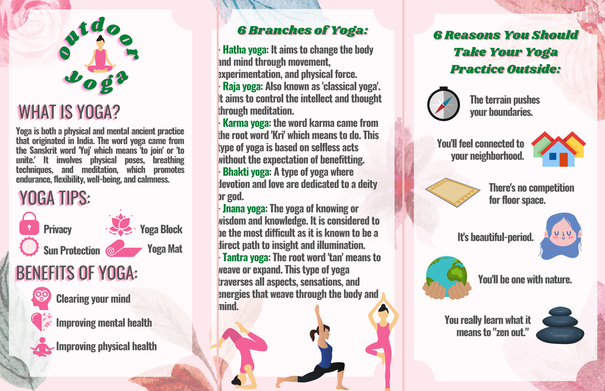 Biochemistry YOGA - brochure about yoga and its benefits - Hatha yoga ...