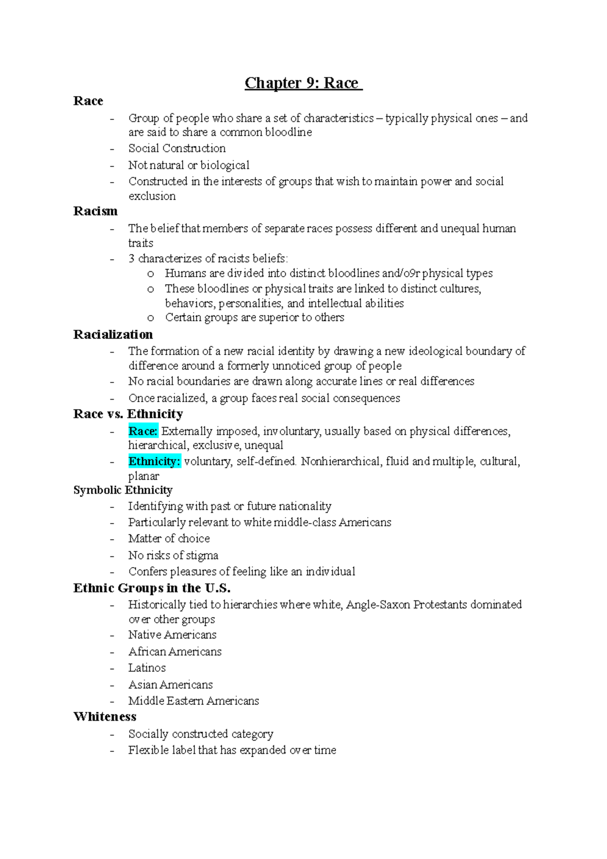 October 5 - Chapter 9 - Race - Chapter 9: Race Race - Group of people ...