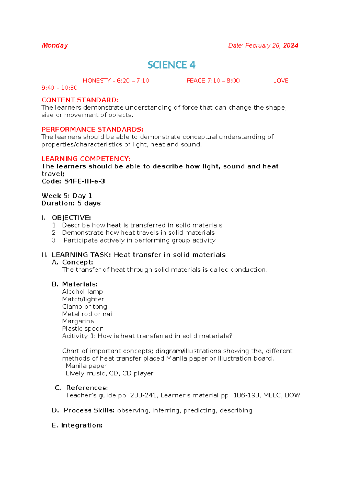 Science-4 Q3-W5-2024 - For notes - Monday Date: February 26, 2024 ...
