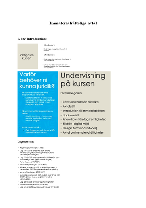 Inför tentan - Sammanfattning av SMF - Inför tentan EVM Referatmarkörer ...