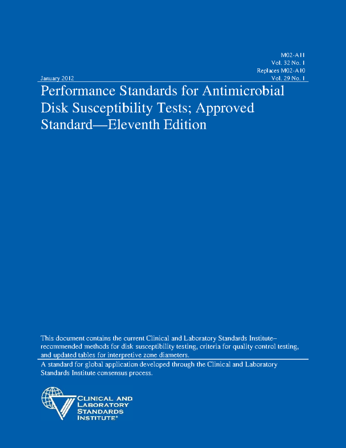 01-CLSI-M02-Performance Standards for Antimicrobial-A11-2012 - January ...
