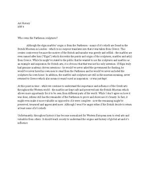 Formal Analysis Practice - Van Gogh - Intro to Art History Formal ...