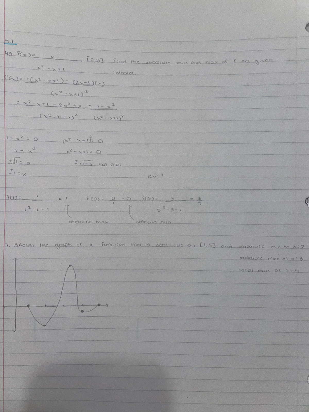 IMG-4312 - Calculus 1 Module 1 assignment problems and work from ...