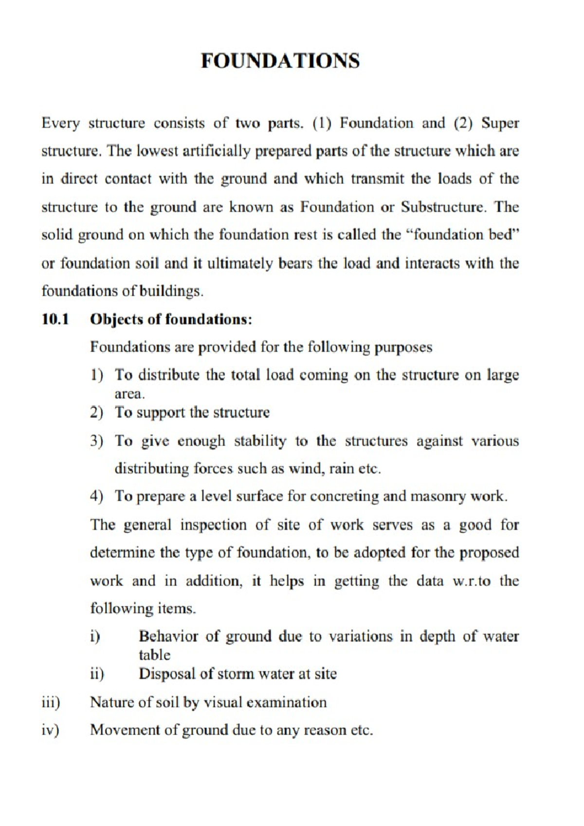 Foundation - Building materials and construction - Civil Engineering ...