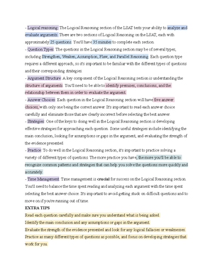 LSAT analytical reasoning - Analytical reasoning: The Analytical ...