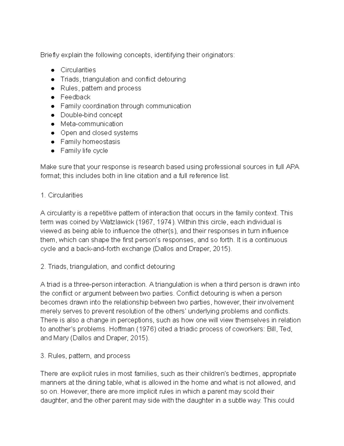 MFT 610 Discussion 3 - Briefly explain the following concepts ...