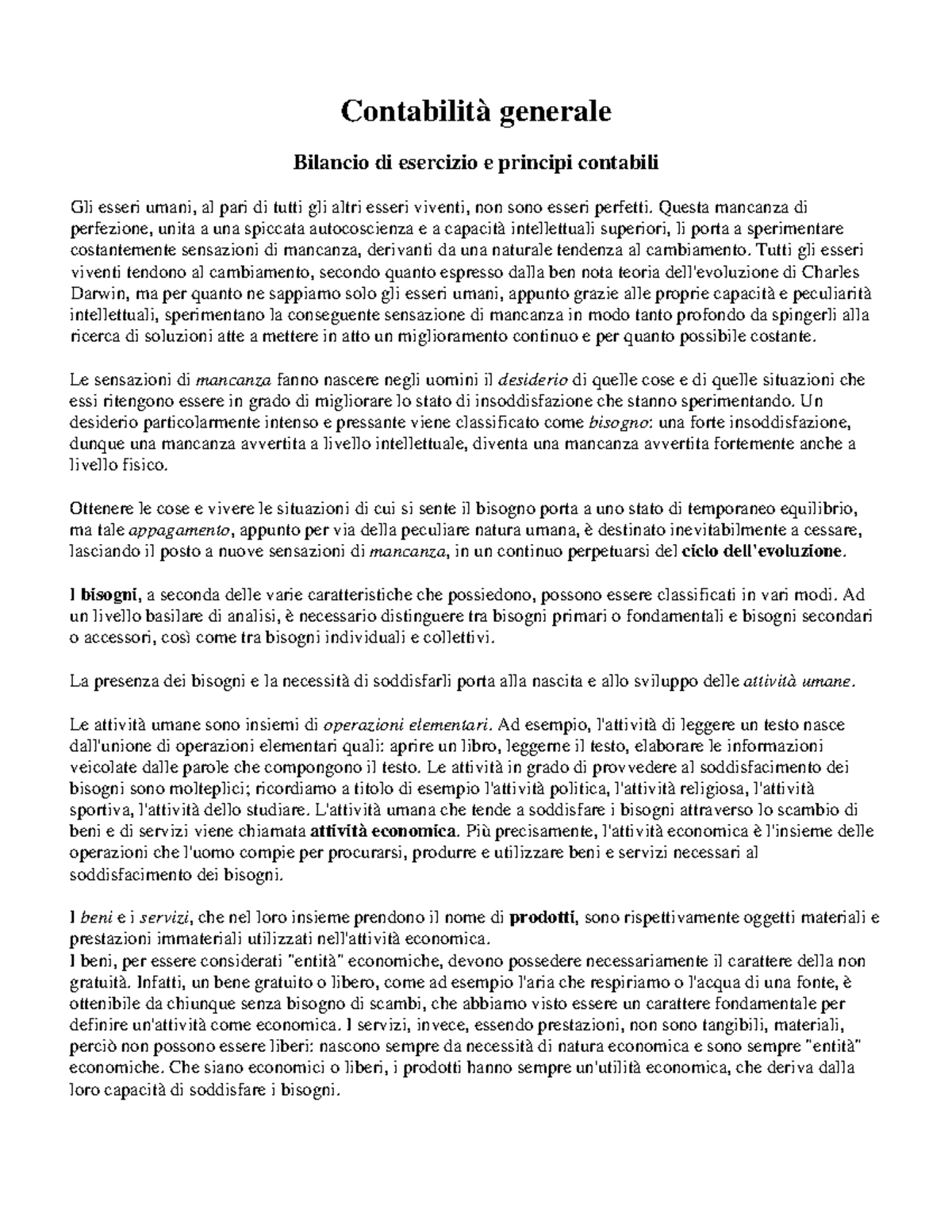 76122015-Contabilita-Generale - Contabilità generale Bilancio di esercizio e principi contabili ...