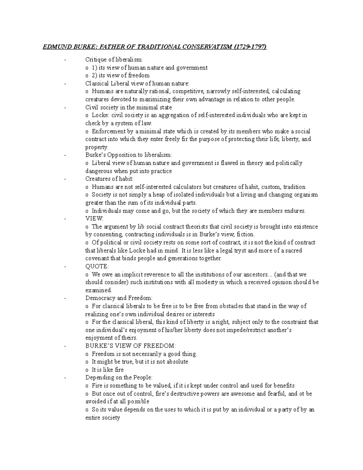 Edmund Burke - EDMUND BURKE: FATHER OF TRADITIONAL CONSERVATISM (1729 ...