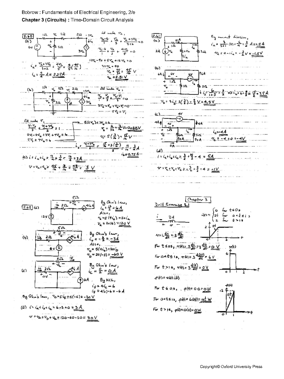 Chapter 3 - Chapter 3 (Circuits) : Time-Domain Circuit Analysis ...