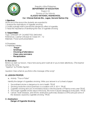 DLL Q1-W1 - LESSON PLAN - F. Finding Practical Applications of The ...