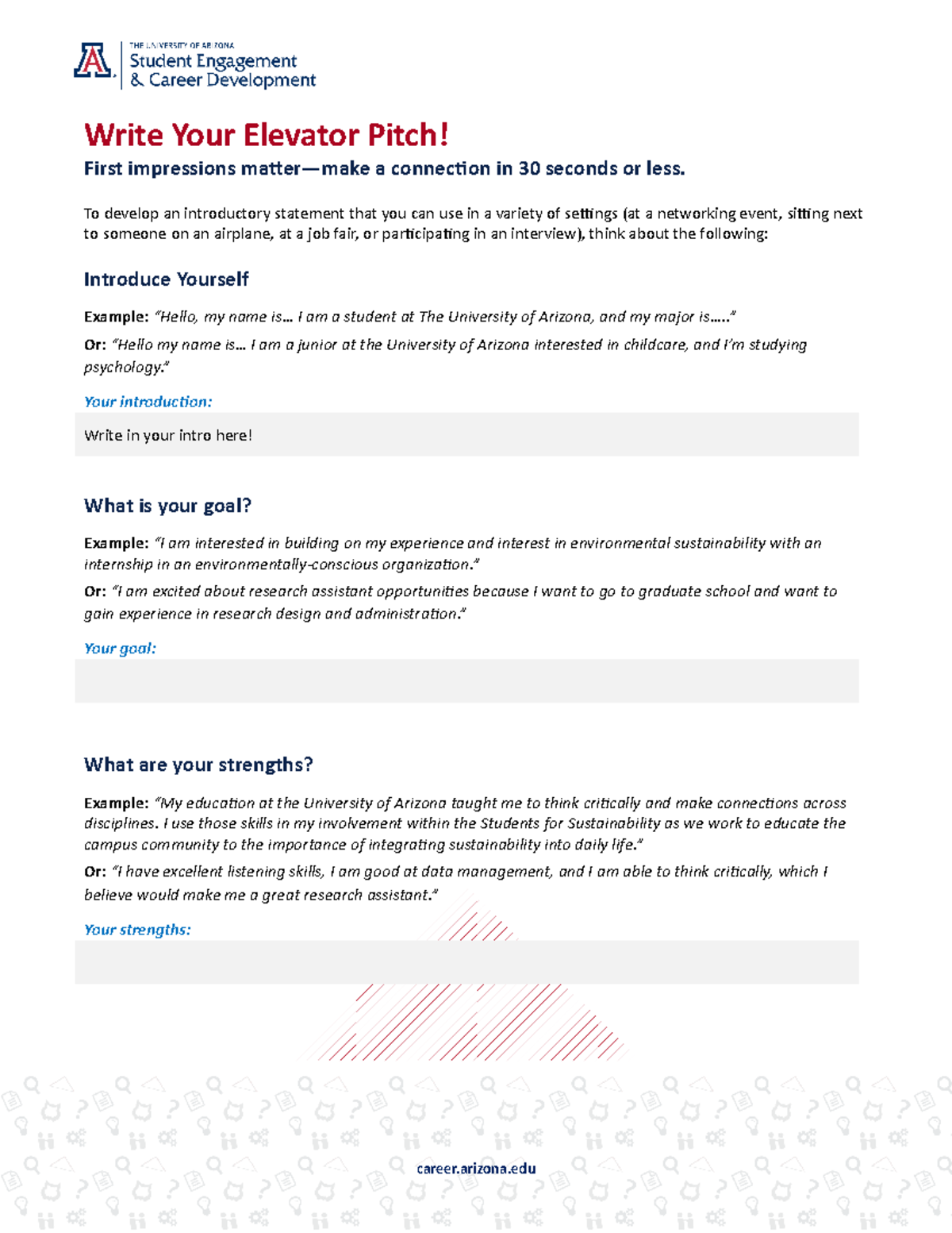 Write Your Elevator Pitch 1 - Write Your Elevator Pitch! First ...