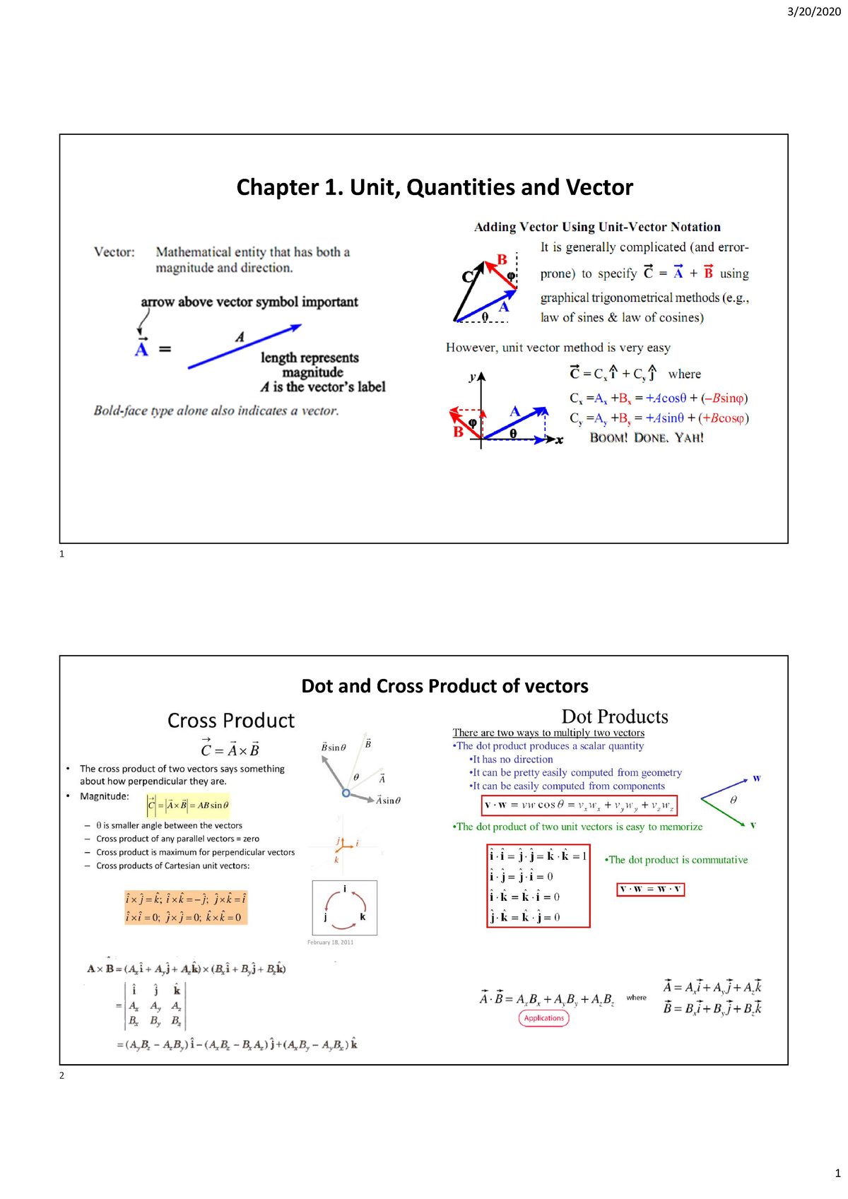 Chapter 1 Unit SV - Tài liệu tham khảo thí nghiệm môn Vật lý đại cương ...