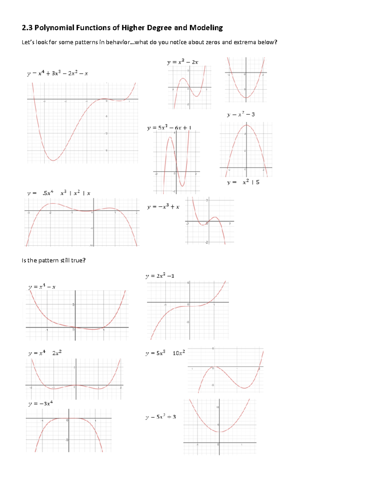 2.3 Notes Newest - supa cool - 2 Polynomial Functions of Higher Degree ...