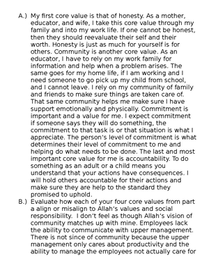 DKM3 Task 3 - none - DKM3 Task 3 A. Write a reflection of your ...