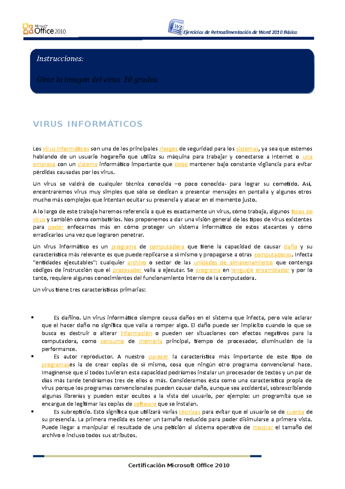 Imagen - Preparació exàmens de Microsoft Word - VIRUS INFORMÁTICOS Los ...