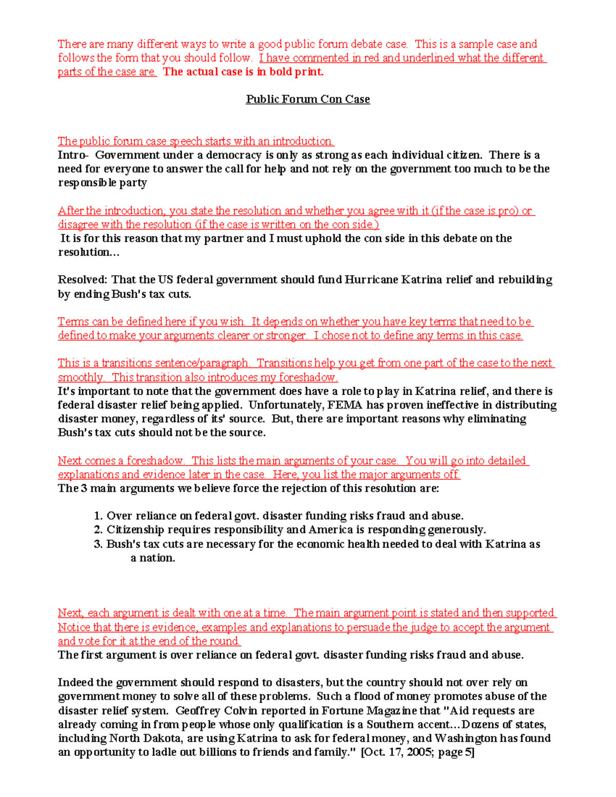 Public Forum Case Example - There are many different ways to write a ...