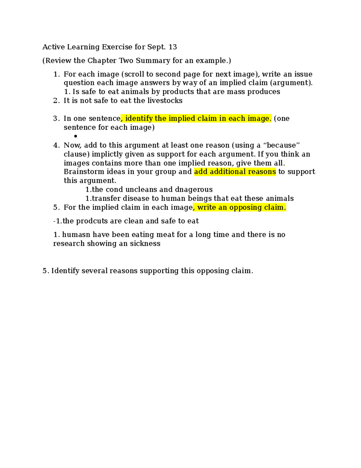 Active Learning Exercise 9 13 21 - Active Learning Exercise for Sept ...