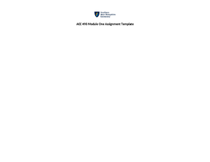 ACC 411 Project One Engagement Letter Template - ACC 411 Project One ...