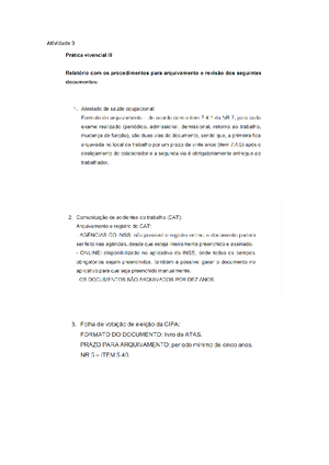 Projeto Integrador 3 TST Final 4 PDF - O Programa de Gerenciamento de Riscos (NR-01), está - Studocu