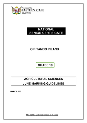 Agricultural Sciences Gr 10 Revision Source Term 2 - 1 Agricultural ...