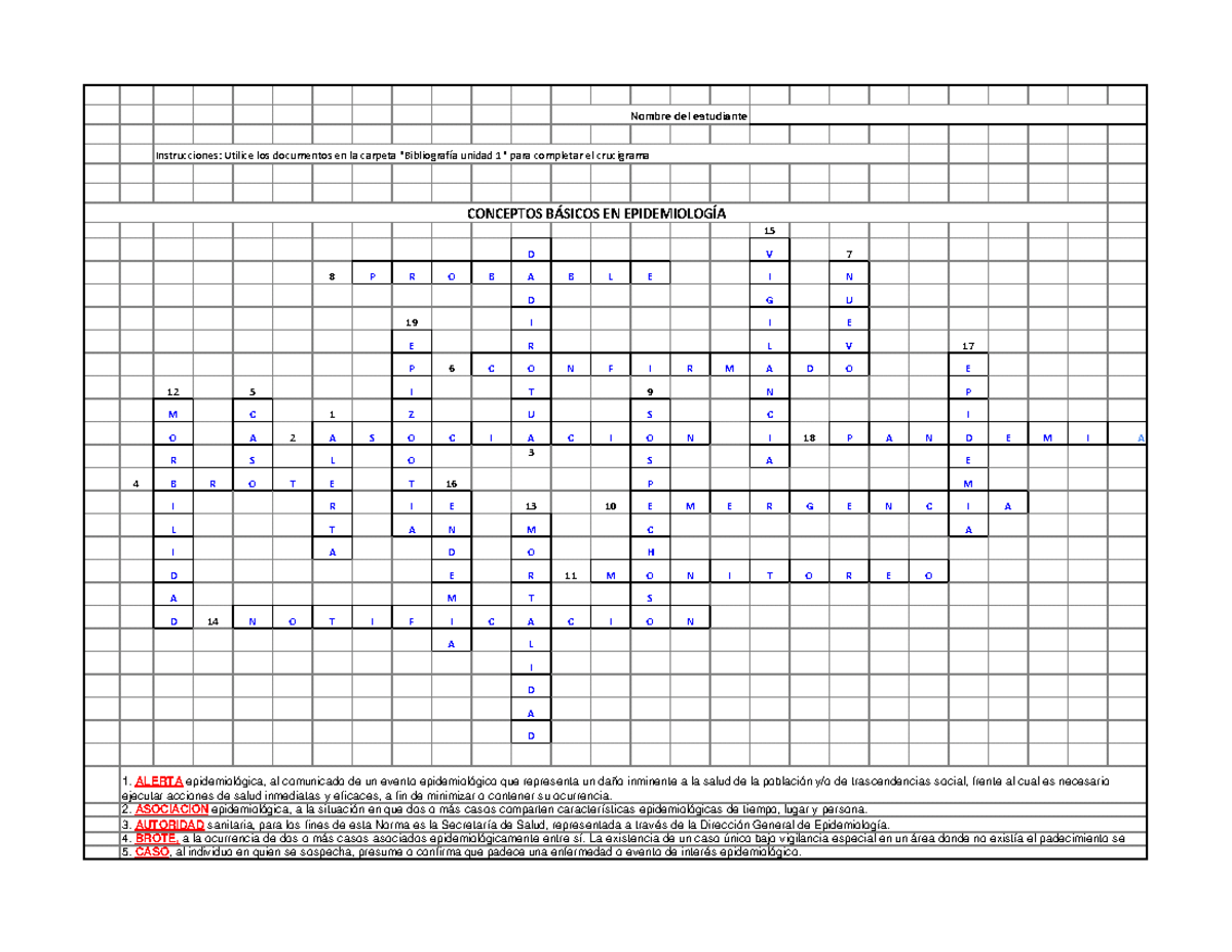 Crucigrama unidad 1. pdf - 15 D V 7 8 P R O B A B L E I N D G U 19 I I ...