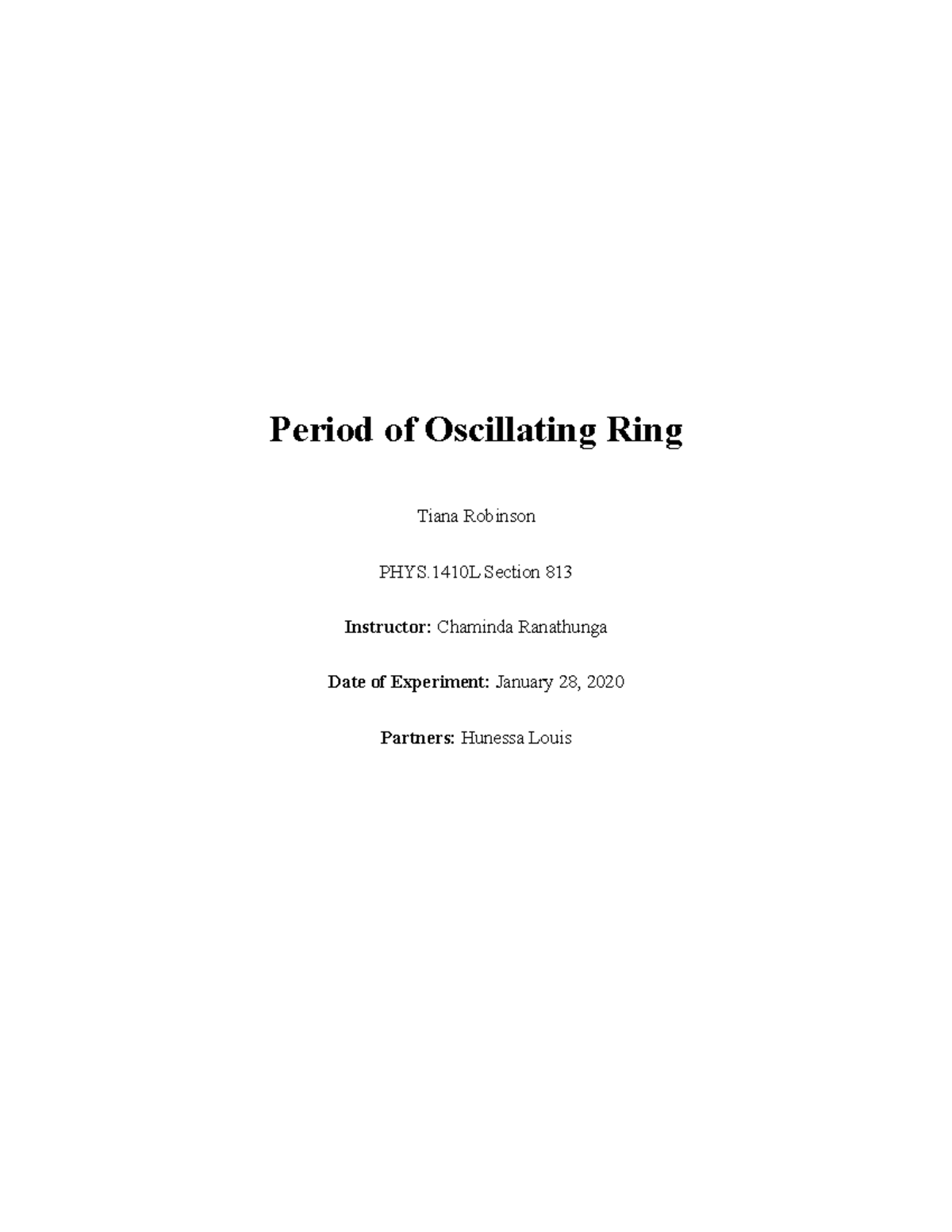 Robinson, Tiana-Period of Oscillating Ring - Period of Oscillating Ring ...