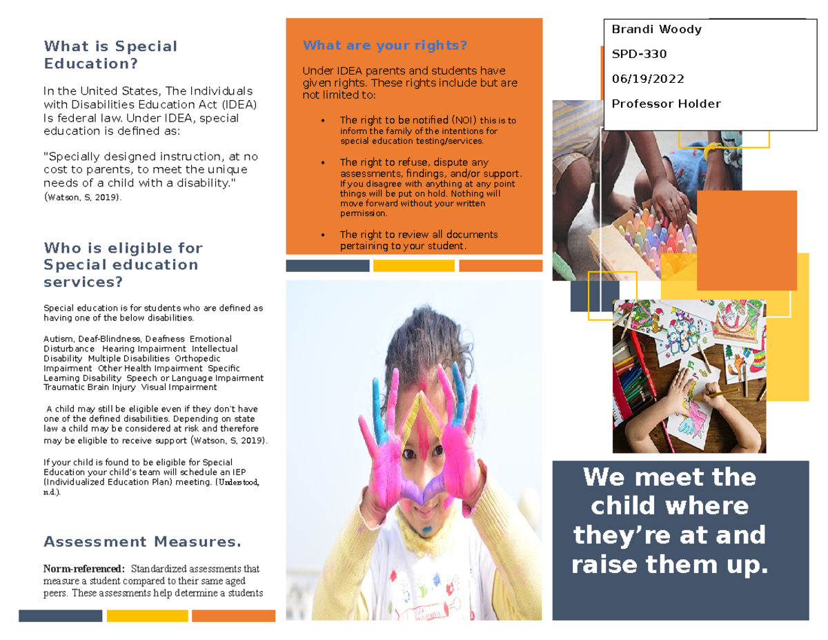 Assessment and Eligibility Infographic - What is Special Education? In ...