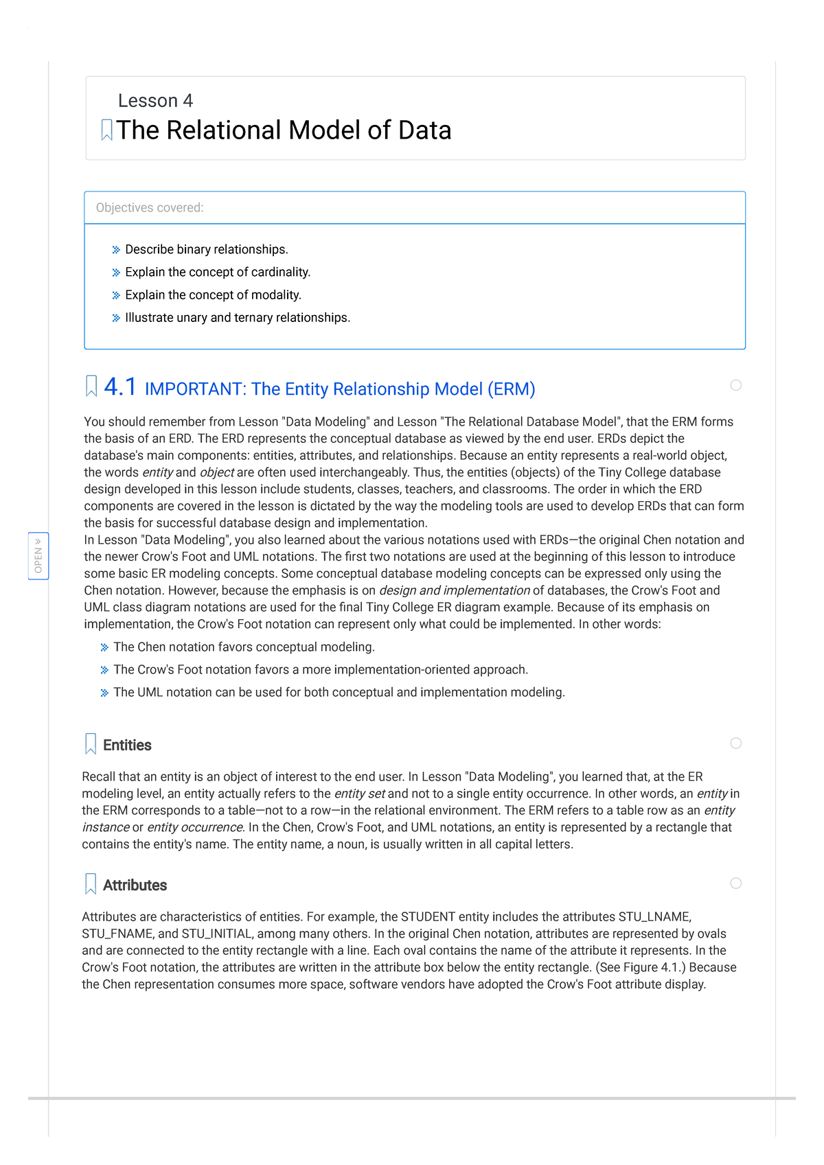 Lesson 4 The Relational Model of Data -u Certify - Lesson 4 The ...