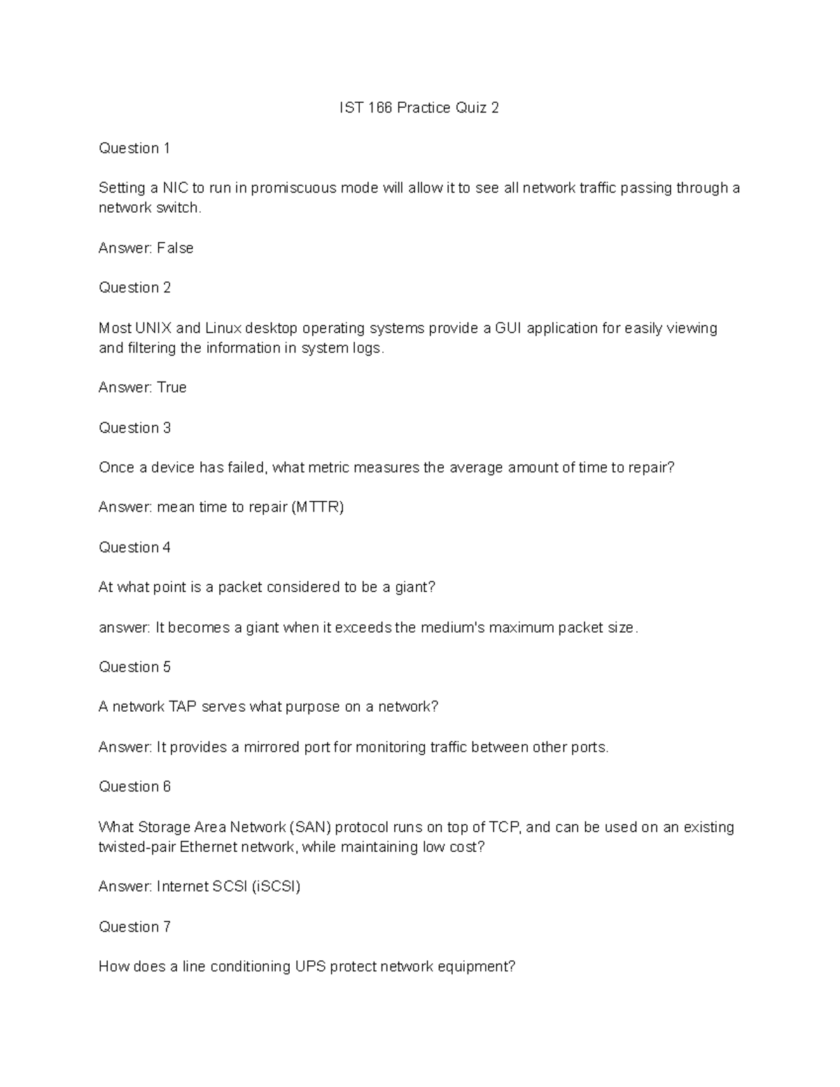 IST 166 Chapter 2 Quiz - Module 2 practice problems - IST 166 Practice ...