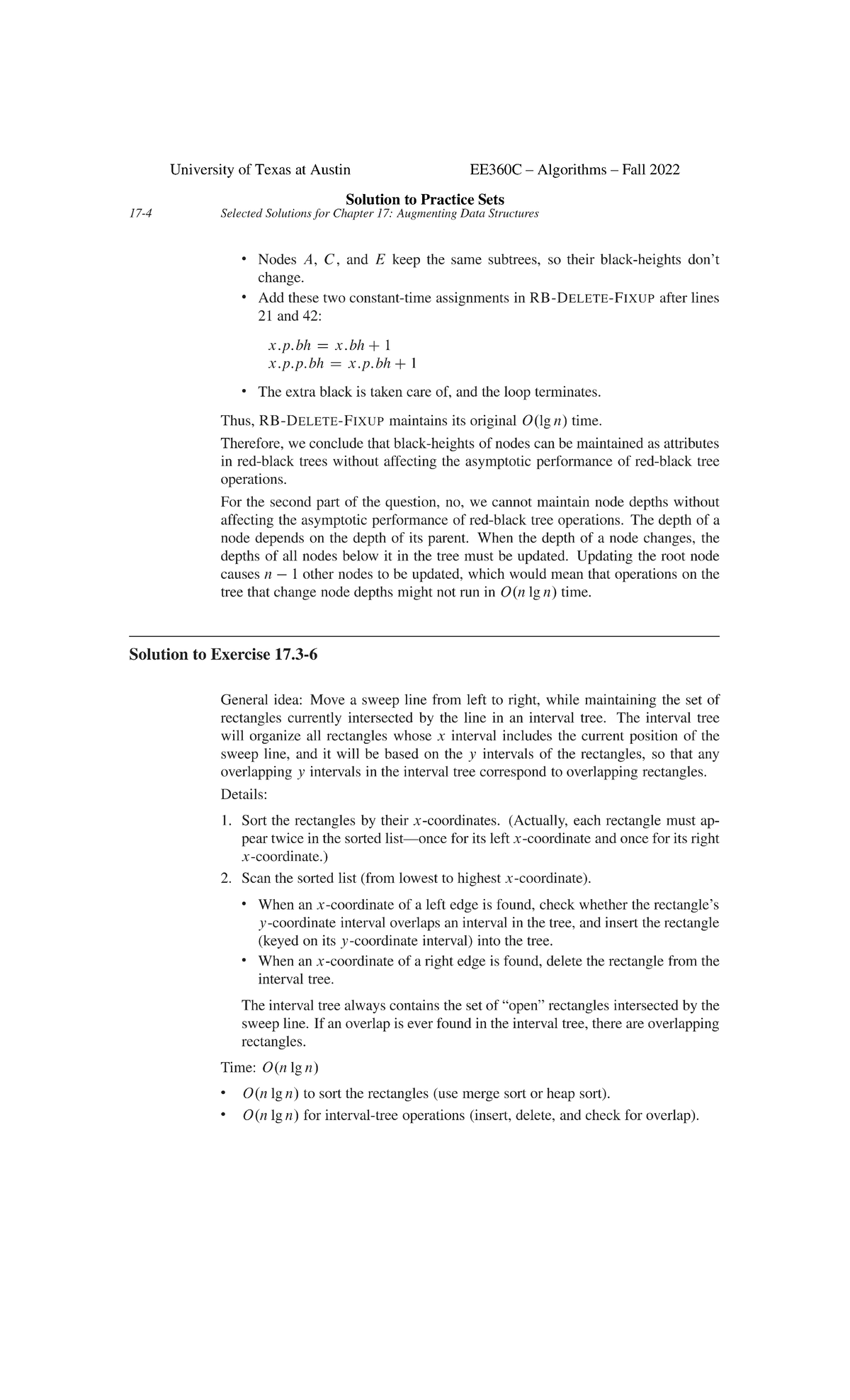 Algo2 Practice 14 University Of Texas At Austin Ee360c Algorithms Fall 2022 Solution To 