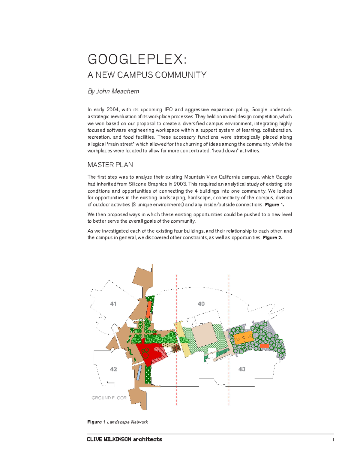 CWACase Study Googleplex ANew Campus Community - GOOGLEPLEX: A NEW ...