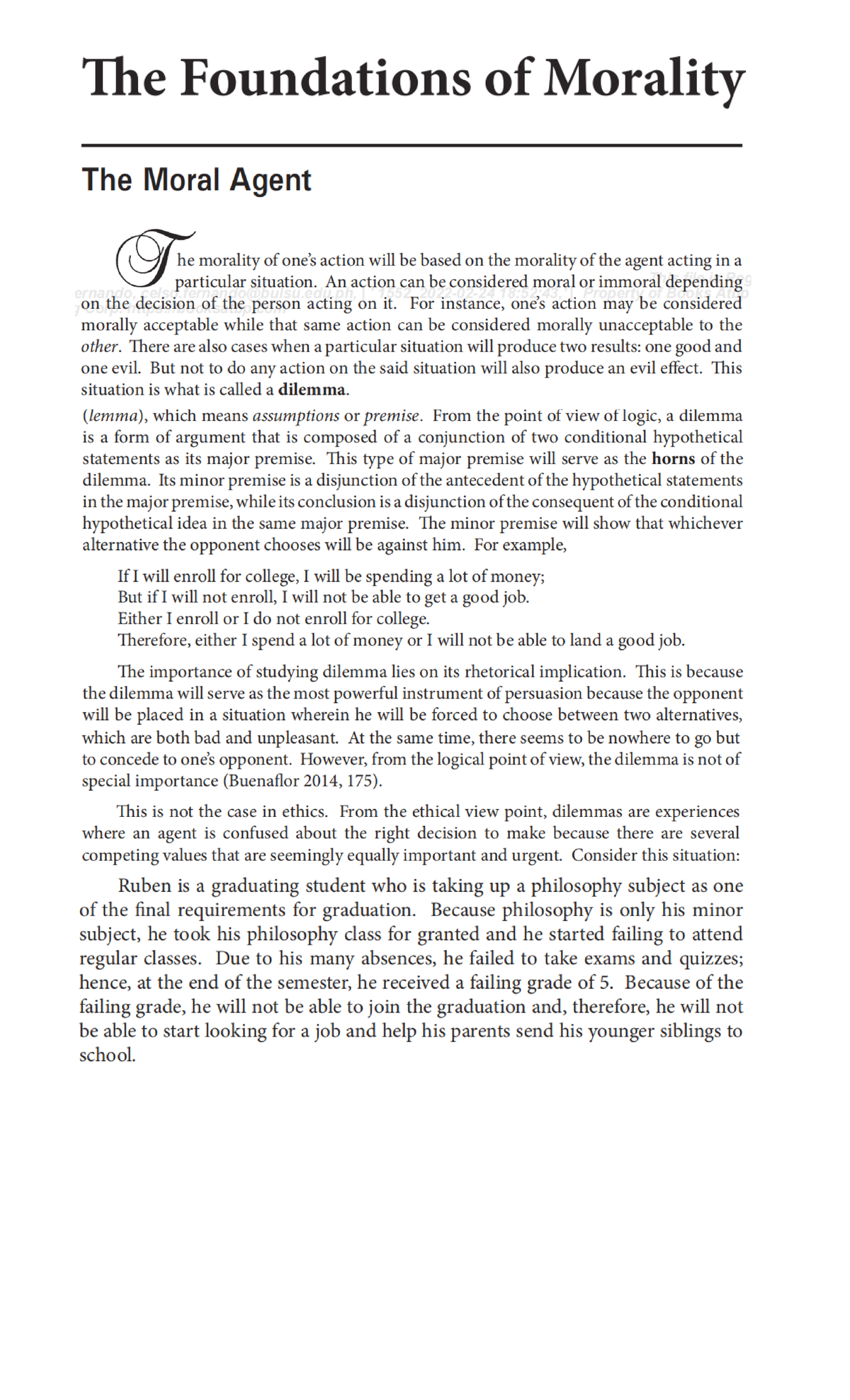 Foundation OF Morality - Legal Management - Studocu